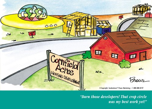 Real Estate and Mortgage Prospecting Cartoon Comedy Postcards